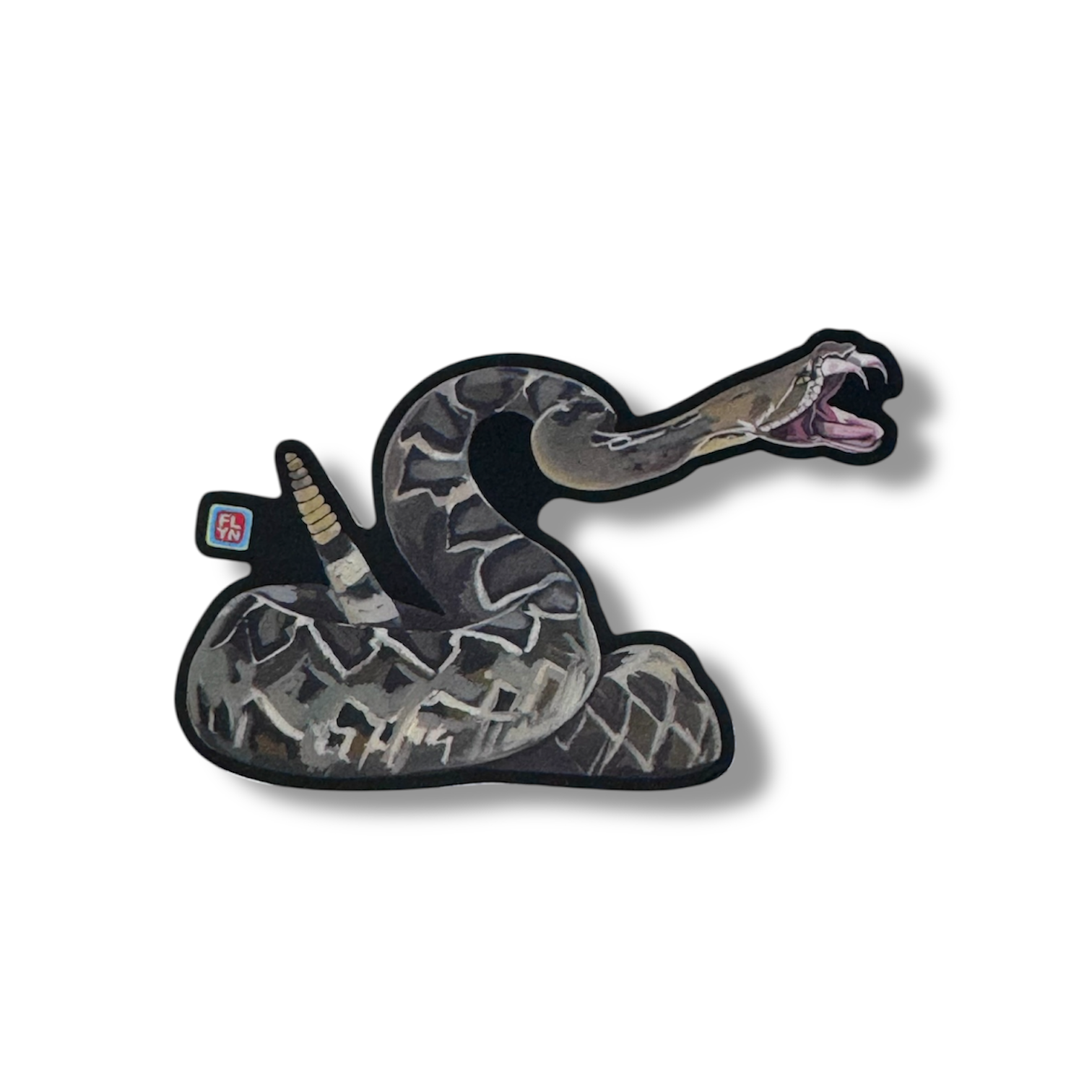 NOT DEAD YET FANGS OUT! Rattlesnake sticker – FLYNhats